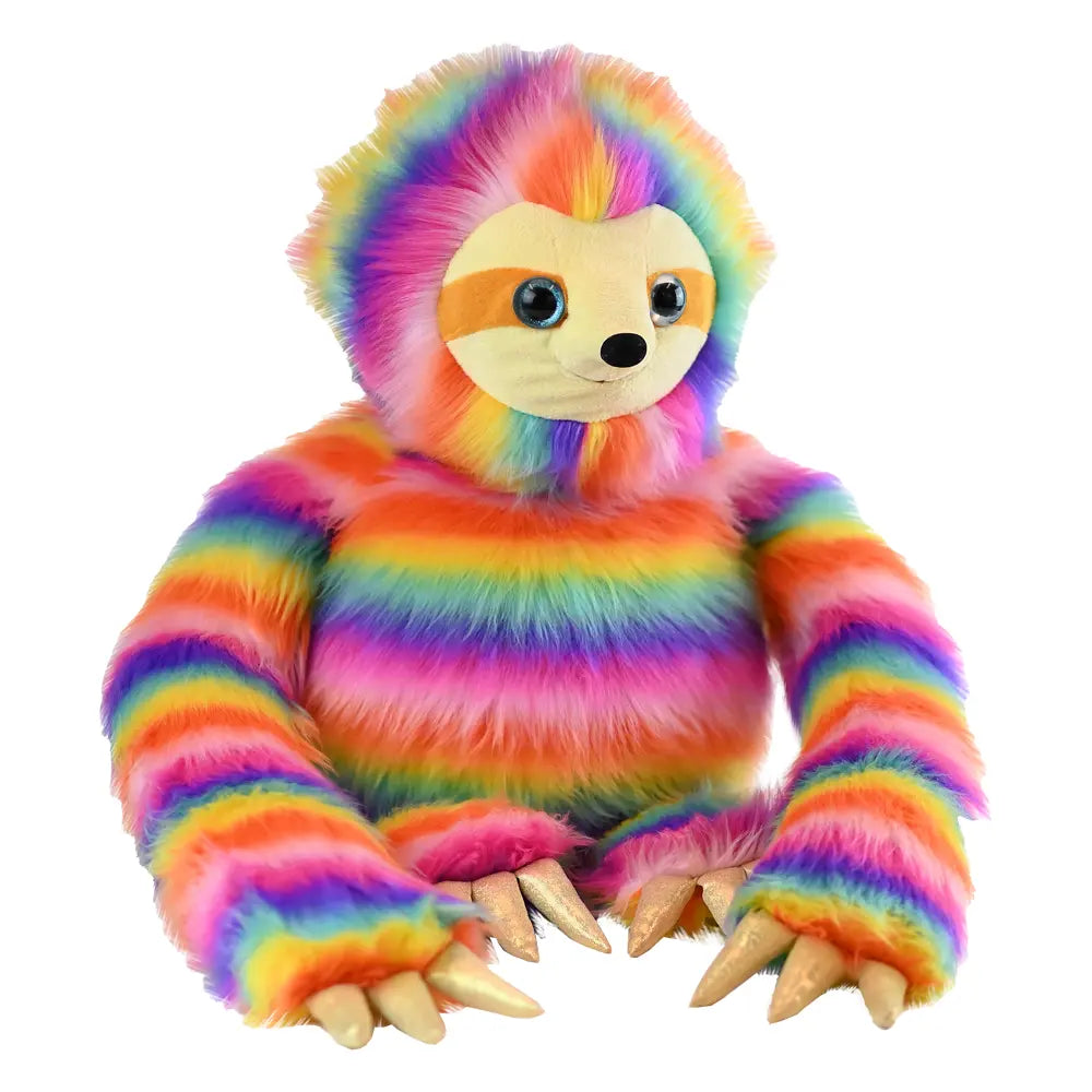 Wild Republic Jumbo Rainbow Sloth Stuffed Animal - 25" Stuffed Animals ...