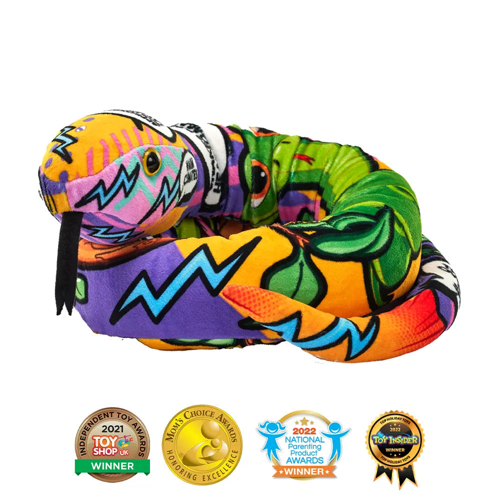 Wild Republic Message From The Planet Snake Stuffed Animal, 54"