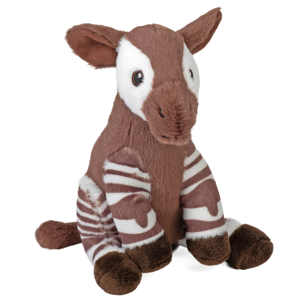 Wild Republic Rainforest Splendors Okapi Stuffed Animal - 6" Stuffed ...