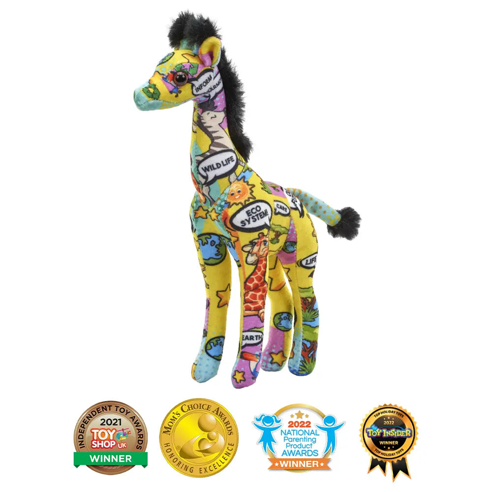 Wild Republic Message From the Planet Mini Giraffe Stuffed Animals ...